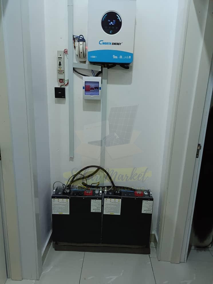 Cworth 5KWH Lithium Solar Battery 100Ah 48V - Reliable Home Energy Storage for Uganda