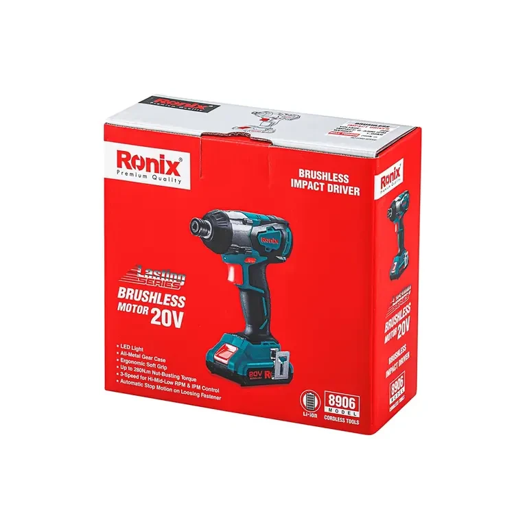 Ronix 20V Brushless Cordless Impact Drill & Screwdriver – Power Through Projects